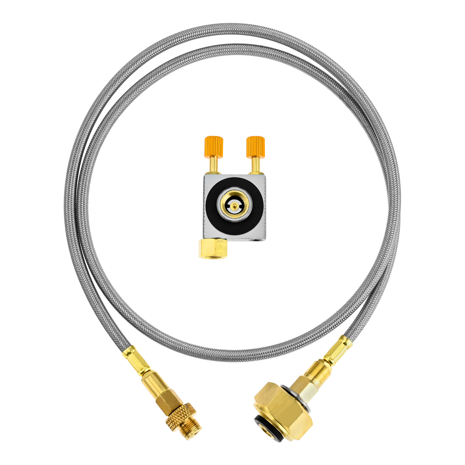 1Set OD/CB Can Gas Adapter&European Gas Tank Connector With 1m Air Tube ...