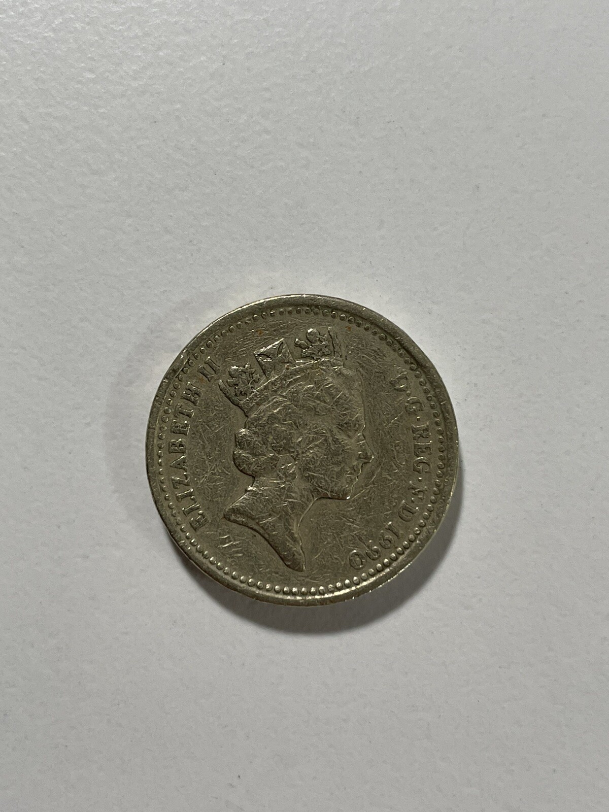 1990 Queen Elizabeth II One Pound Coin. Upside Down Type Error | eBay