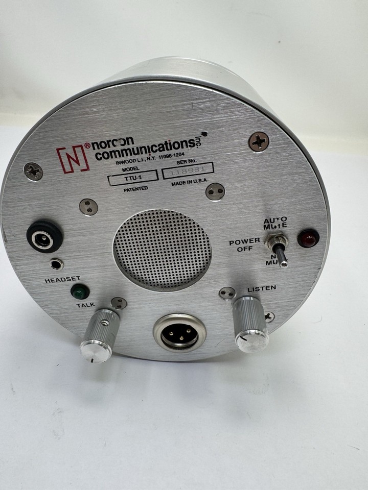 Norcon Communications Inc. TTU-1 Two-Way Communication Talk-Thru Unit ...