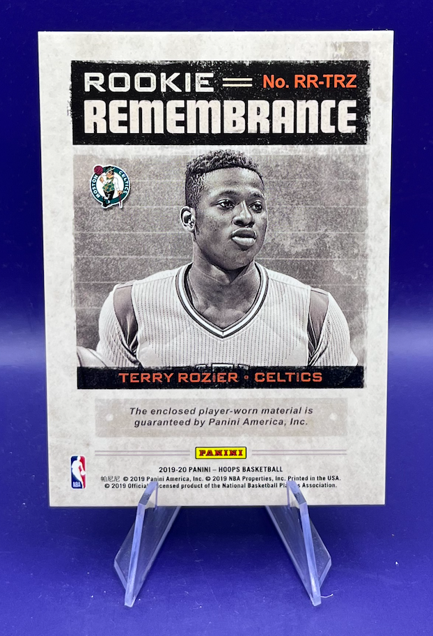Terry Rozier 2019-20 Panini NBA Hoops Rookie Remembrance (RC) Relic ...