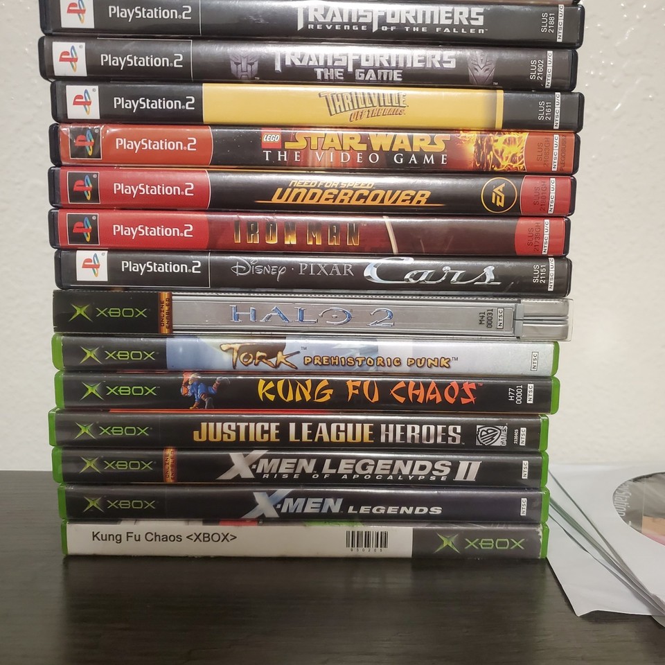 PS2 + Original Xbox Game Lot Of 22 Cib Games × Disc Only Lot ...