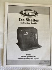 15300 Eskimo Quickflip 1 Portable Flip Style Ice Shelter With Chair ...