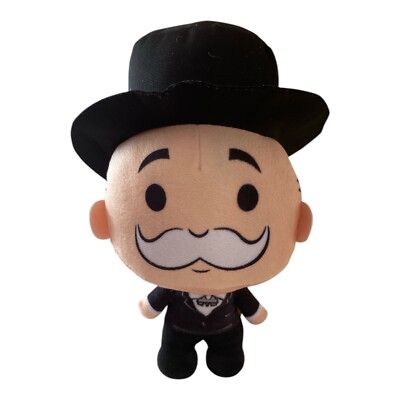 Mr. Monopoly Uncle Pennybags Monopoly Man Plush 9" Stuffed Toy Doll ...