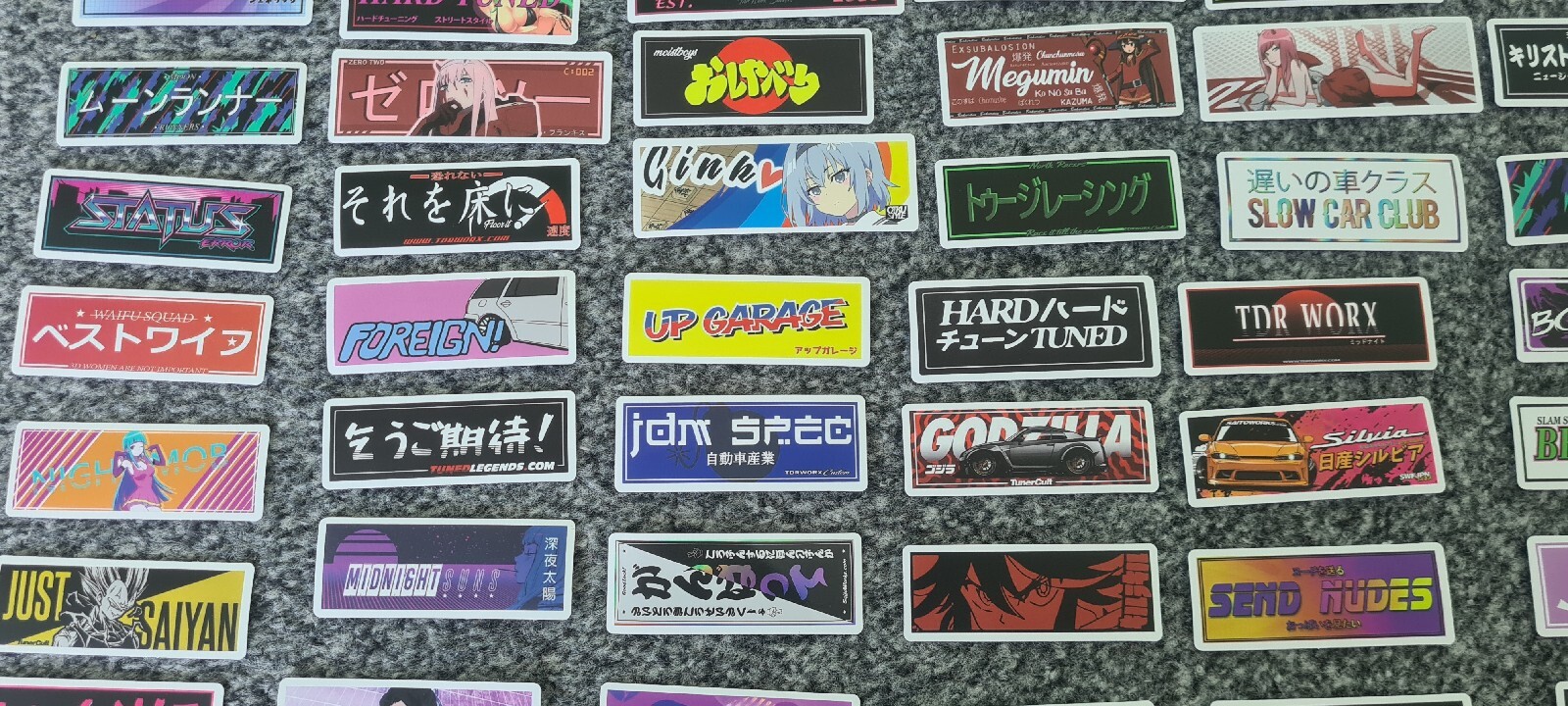 65x Mini Slap Stickers Drift Jap JDM Decal EP3 S13 S14 S15 Silvia Supra ...