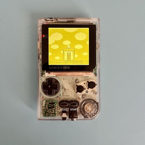 Nintendo Gameboy Pocket Clear w IPS Backlight LCD Screen - Authentic ...