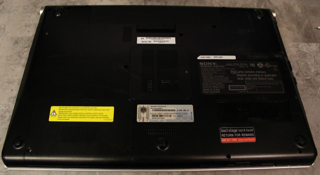 Sony Vaio Pcg-81114l 16.4" Laptop Intel Core I7 1.73ghz 8gb RAM 750gb ...