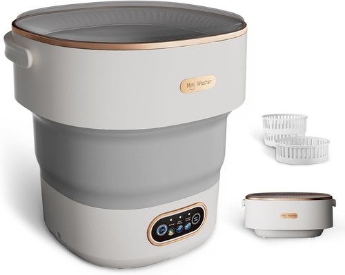 Mini 16L Laundry Machine Portable Spinner for Baby Clothes, Underwear ...