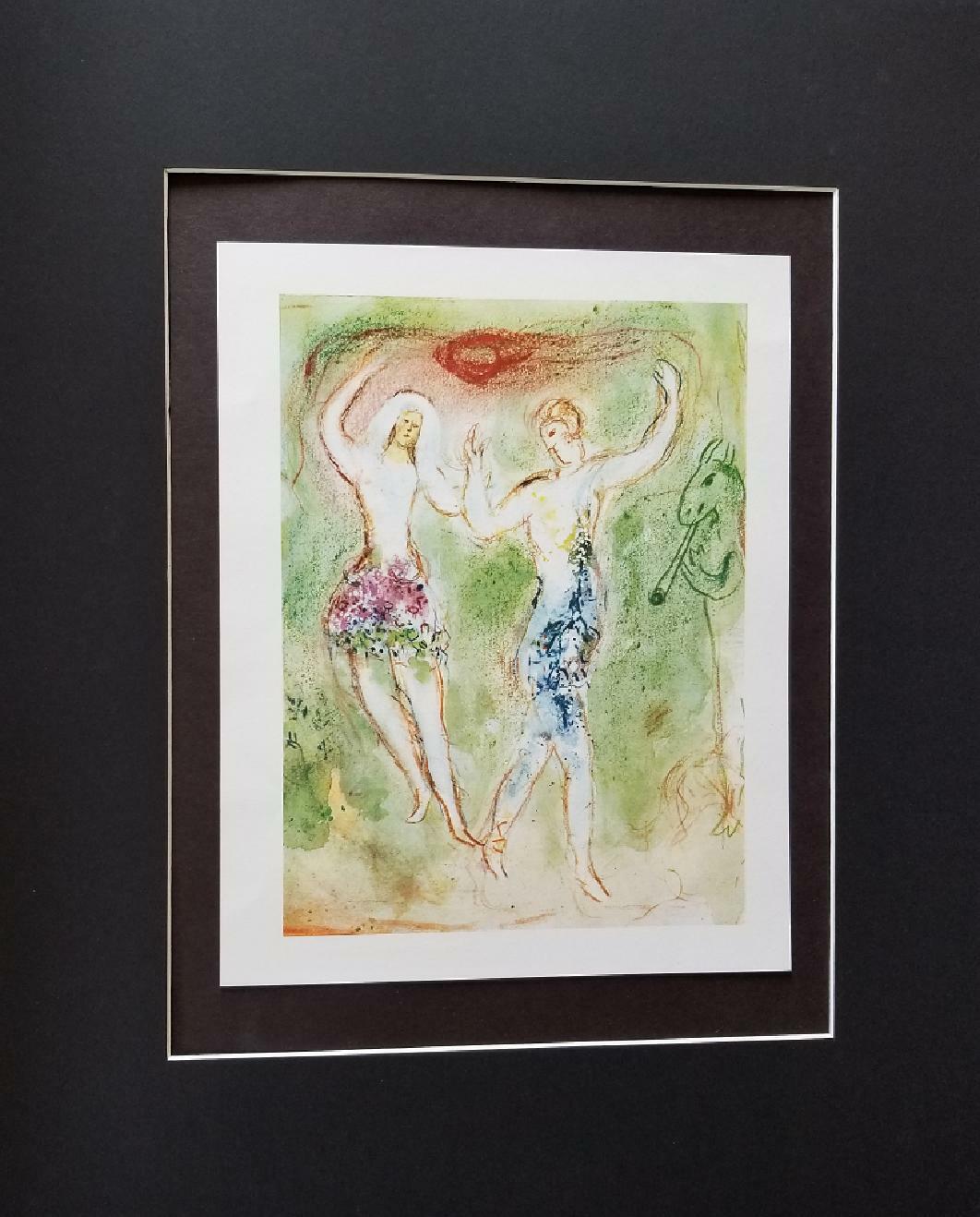 Marc Chagall Dance of Daphnis and Chloe Mounted Offset Lithograph 1969 ...