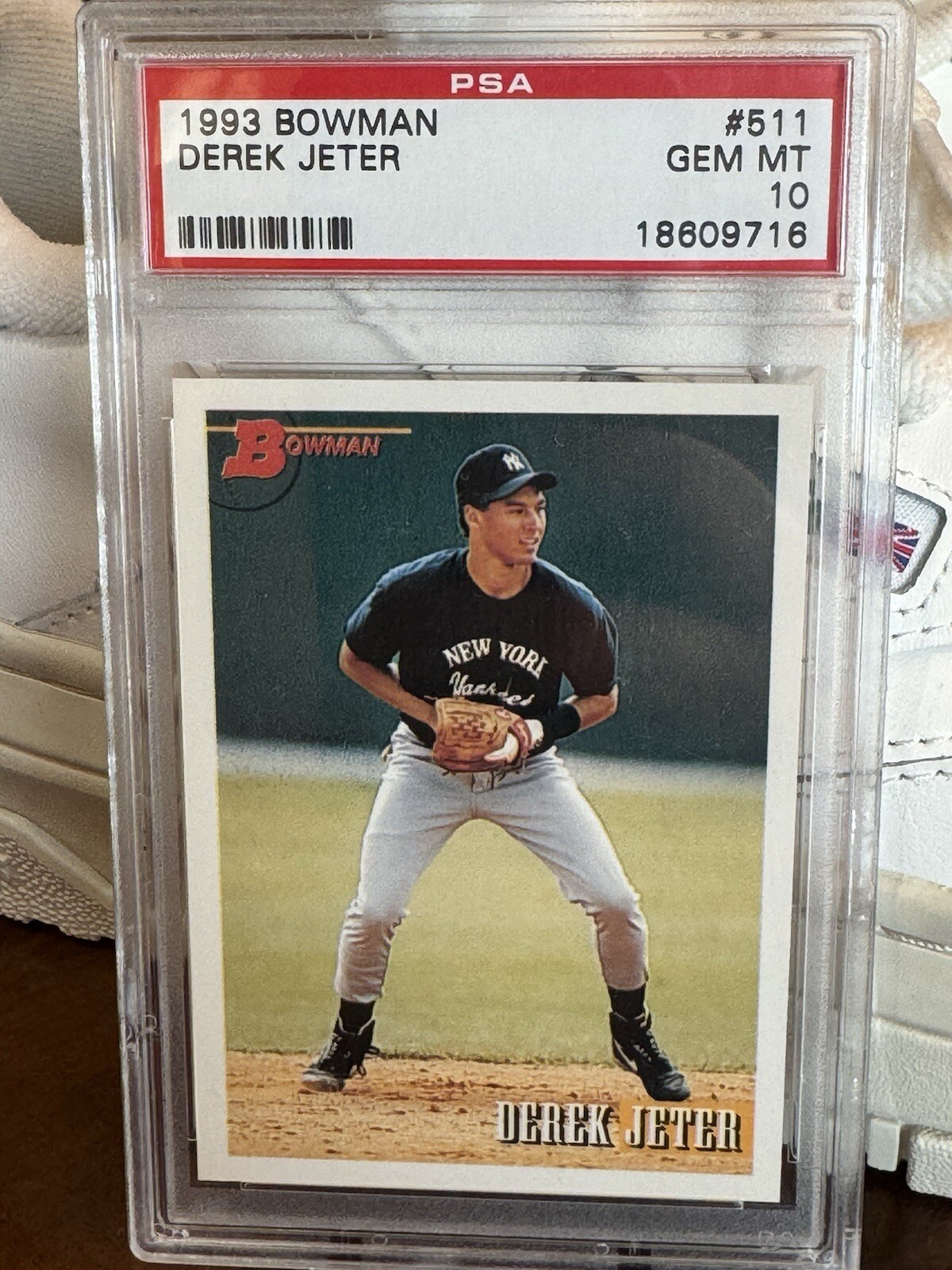 1993 Topps Bowman #511 Derek Jeter Rookie RC Card NY Yankees PSA 10 GEM ...