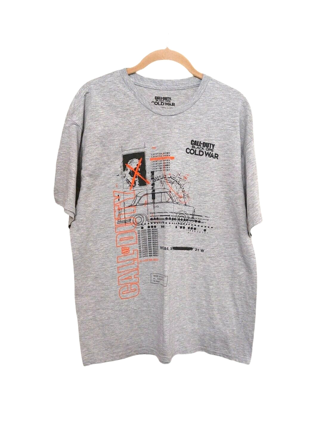 Call of Duty Black Ops Cold War T-Shirt Gray Graphic … - Gem