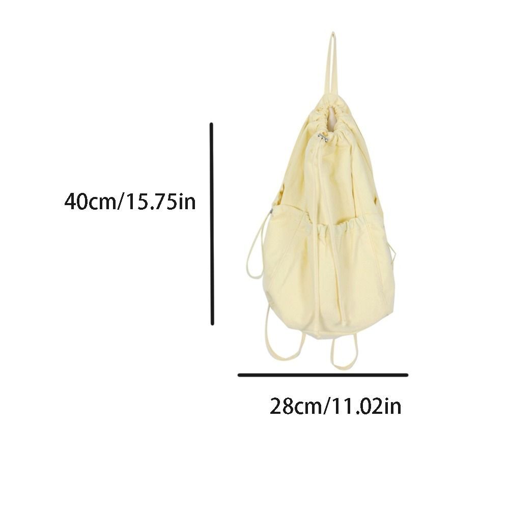 Nylon Drawstring Backpacks Ruched School Bag Casual Canves Shoulder Bag Picnic | eBay