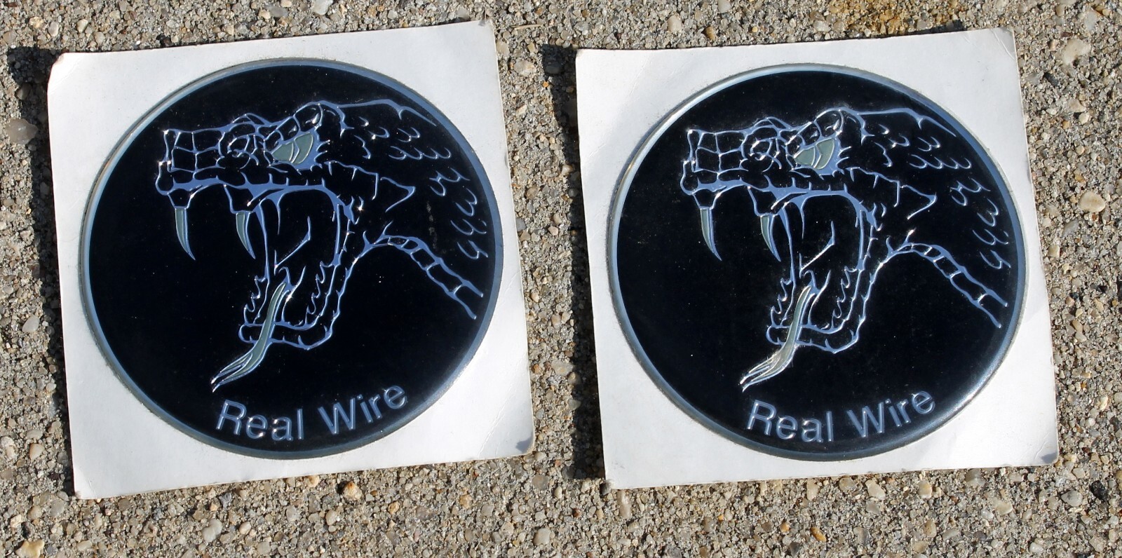 2 "Real Wire Inc" Lowrider Fang Wheels Spinner Center Cap Inserts ...