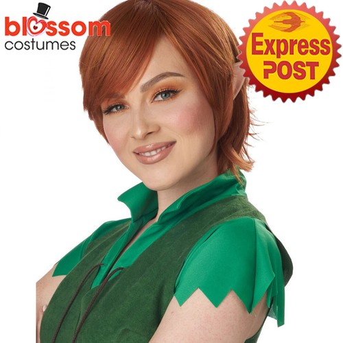 W959 Womens Peter Pan Shag Tinkerbell Costume Wig Hair Cosplay Anime ...