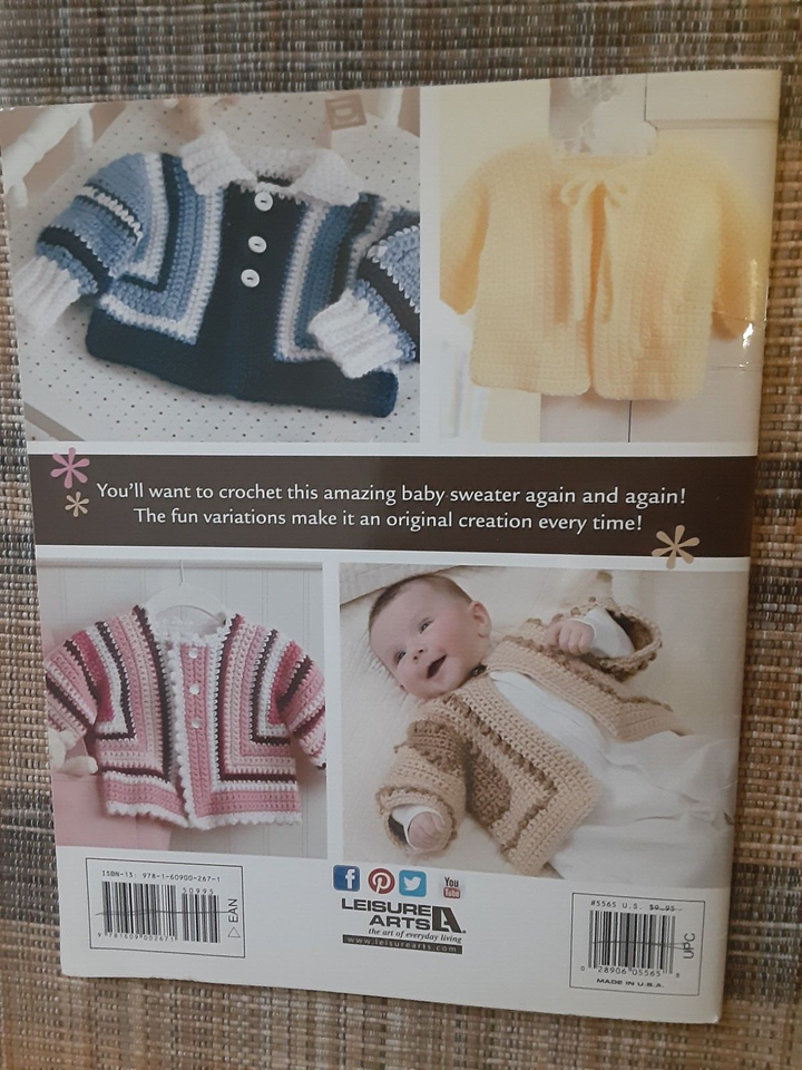 Surprise Crochet Sweaters for Baby Pattern Book ~ Leisure Arts~ 8 patterns~NEW | eBay