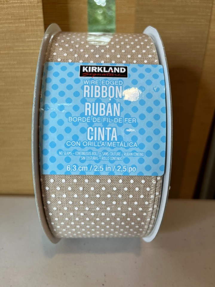 Kirkland Wire-Edged Ribbon 1.5"- 2.5" Wide 50 YD Gift Wrap Glitter ...