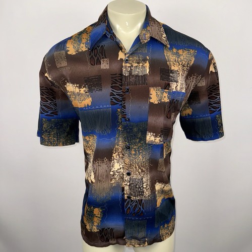 Alan Stuart Shirt Mens Large Vtg 1970s Disco Saturday Night Fever ...