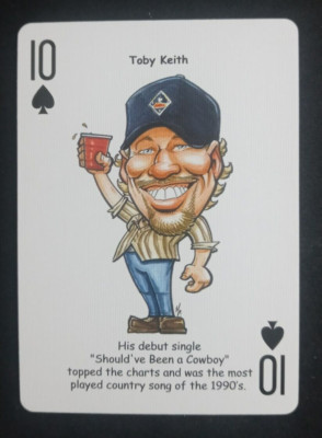2023 Hero Decks Country Music Legends Toby Keith 10 Spades | eBay