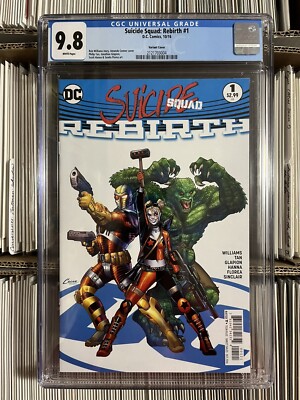 SUICIDE SQUAD REBIRTH 1 CGC 9.8 GORGEOUS AMANDA CONNER VARIANT DC ...