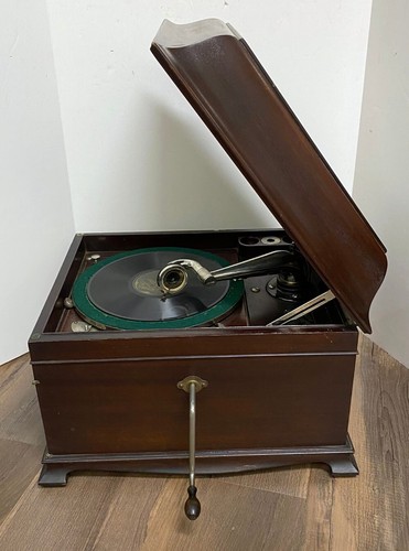 Victor VV-1X Victrola Tabletop 78 RPM Record Crank Phonograph ~ Nice ...
