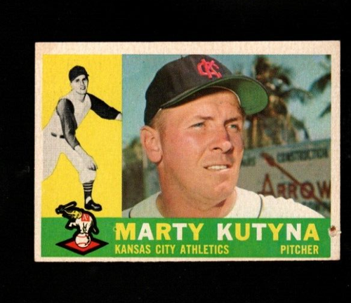7516* 1960 Topps # 516 Marty Kutyna VG | eBay