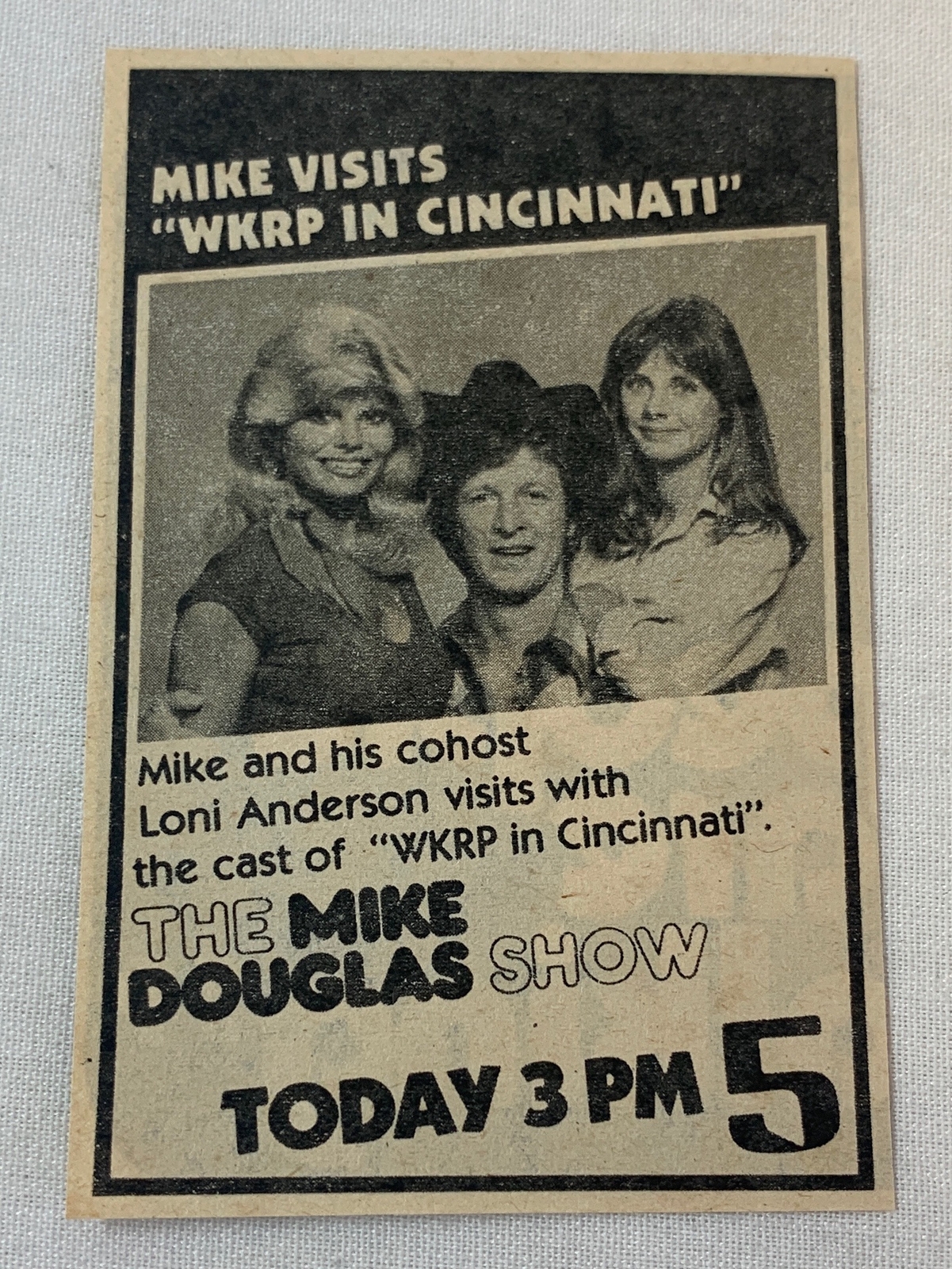 1979 small Channel 5 tv ad ~ Mike Douglas Show WKRP IN CINCINNATI | eBay