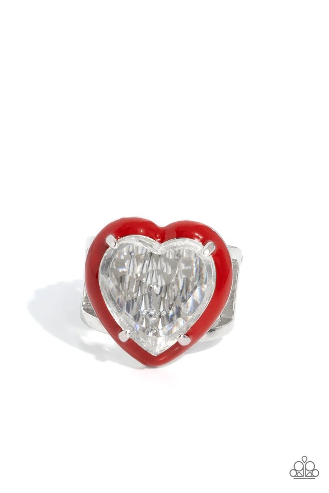 Paparazzi HALLMARK HEART red Heart ring | eBay