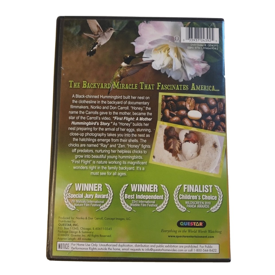 First Flight (DVD) A MOTHER HUMMINGBIRDs STORY 33937043925 | eBay