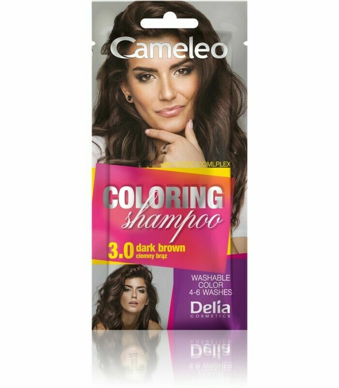 Delia Cameleo Temporary Hair Colour Shampoo Dye Sachet 4 to 6 Washes ...
