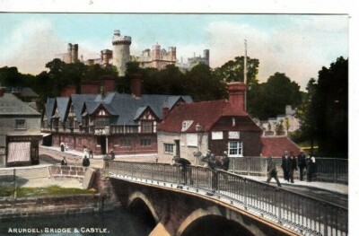 ARUNDEL - BRIDGE AND CASTLE COLOUR POSTCARD | eBay UK