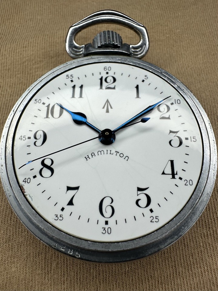 Hamilton 3992B Broad Arrow WWII Pocket Watch, Extremely Rare | eBay