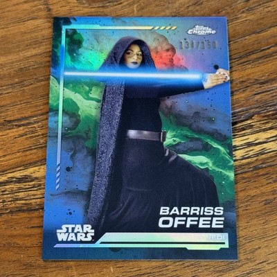 Barriss Offee 2024 Topps Chrome Star Wars BLUE 134/150 Refractor Card #144 | eBay