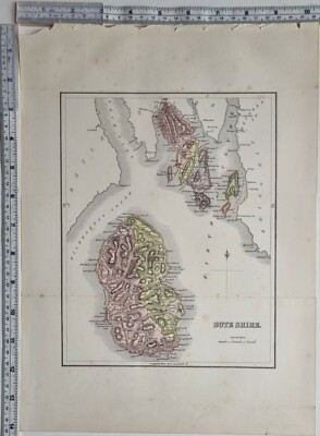 1884 SCOTTISH MAP BUTE SHIRE ROTHESAY CLADACH | eBay Australia