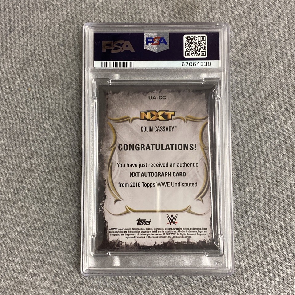2016 Topps WWE Undisputed Colin Cassady Auto-Bronze PSA 9 MINT Big Cass ...