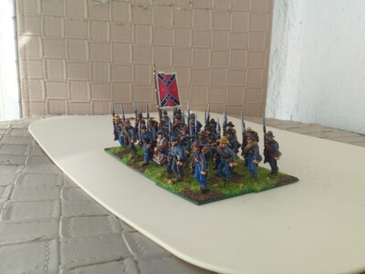 Perry Miniatures 28mm ACW Confederate infantry painted Black Powder | eBay