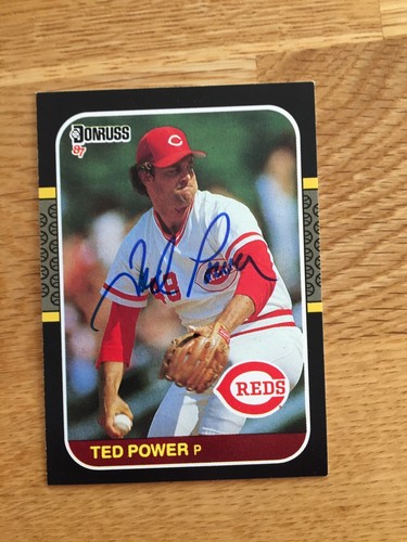 Cincinnati Reds Ted Power signed 1987 Donruss card | eBay
