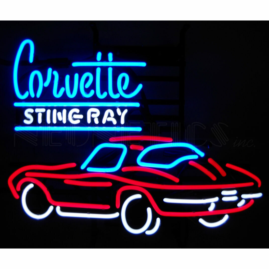 Wholesale lot of 6 neon sign Corvette C1 C2 C5 C6 C7 C8 Chevrolet ...