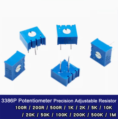5Pcs 3386P Potentiometer 100/200/500R 1/2/5/10/20/50/100/200/500K 1M ...