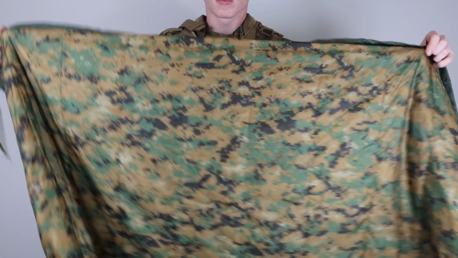 Zippered USMC Poncho Liner Woobie Woodland Marpat Camo Military Issue ...