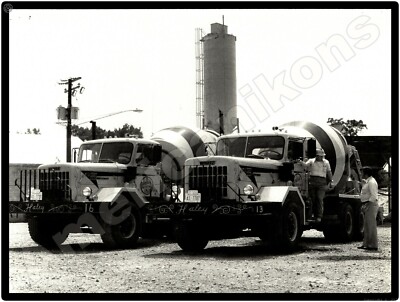 White Trucks New Metal Sign: White Concrete Mixer - Haley Ready Mix | eBay