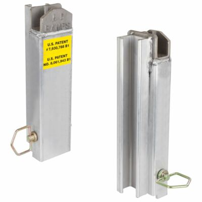 Pair of 16"H Aluminum Step Deck Load Leveler Stake Pockets LL-STAKES-16 ...