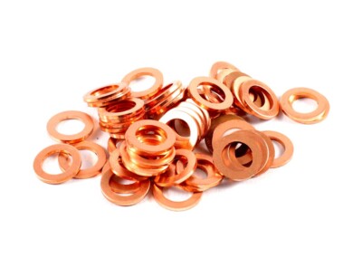 50x Motorcycle Bike Brake Line Banjo Bolt Copper Crush Washers M10 for ...