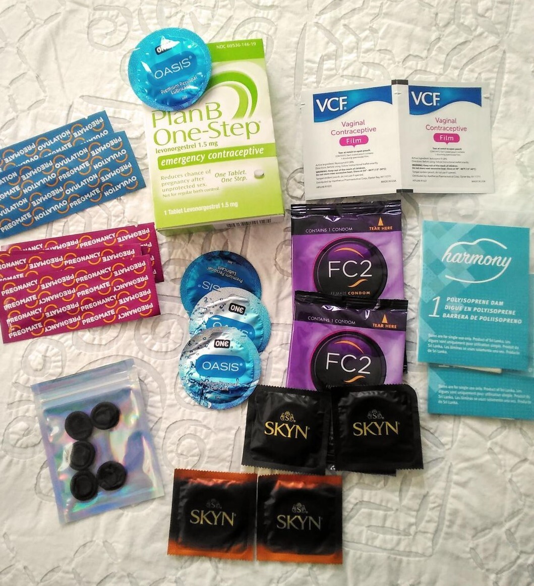 Plan B One Step Contraceptive 1 Tablet Exp 1/2027, Condoms, Lube ...