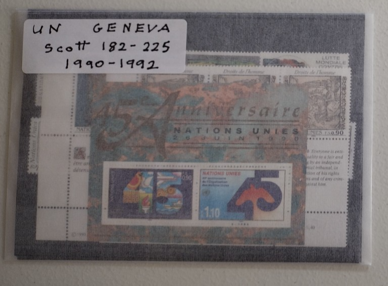 UN 1990-1992 COMPLETE YEAR SETS * ALL 3 AGENCIES NY GENEVA VIENNA - 9 ...
