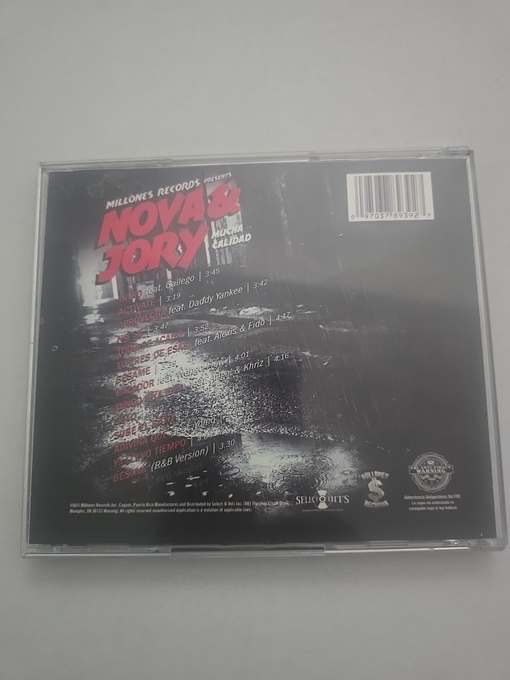 MILLONES RECORDS PRESENTA NOVA & JORY FEAT DADDY YANKEE REGGAETON CD MINT | eBay