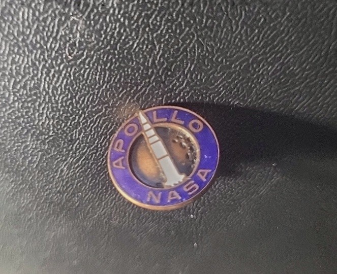 Vintage 1960's NASA Apollo Lapel Pin By Crest Craft features Saturn 1 ...