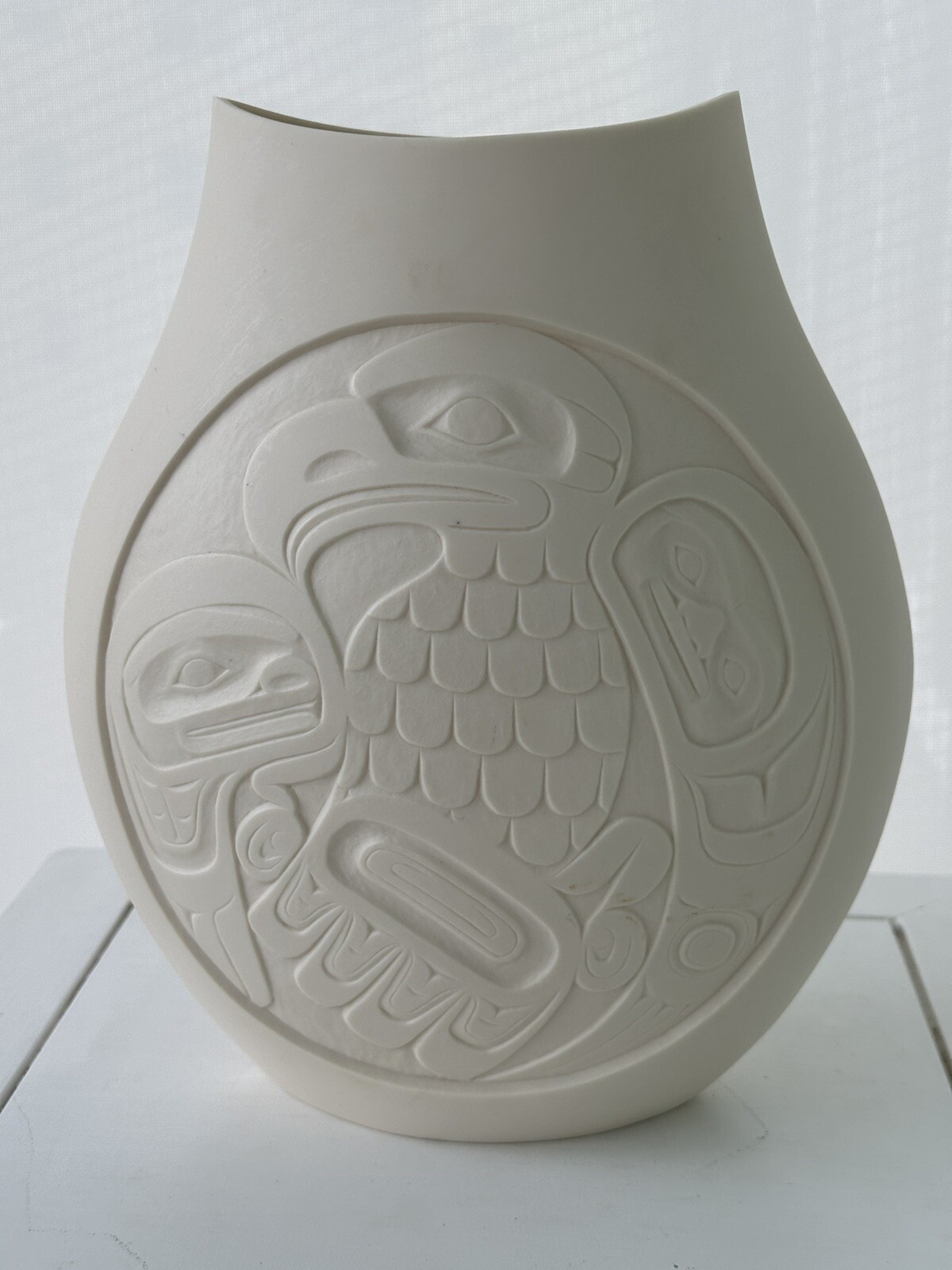 Cast Porcelain Eagles Vessel Terry Jackson Signed Ltd. Ed. 615/750 ...