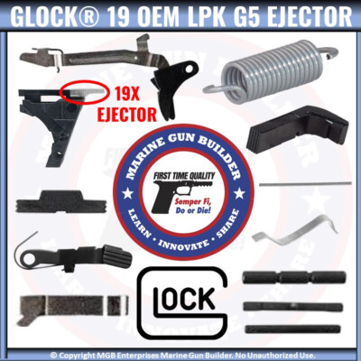 Glock 19 Lower Parts Kit OEM G19 LPK Gen 3 w/ Gen 5 47021 Ejector ...