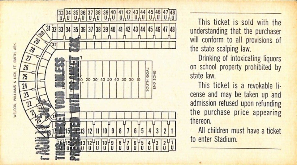 Texas Longhorns Football Ticket VS USC 9/17/1966 | eBay