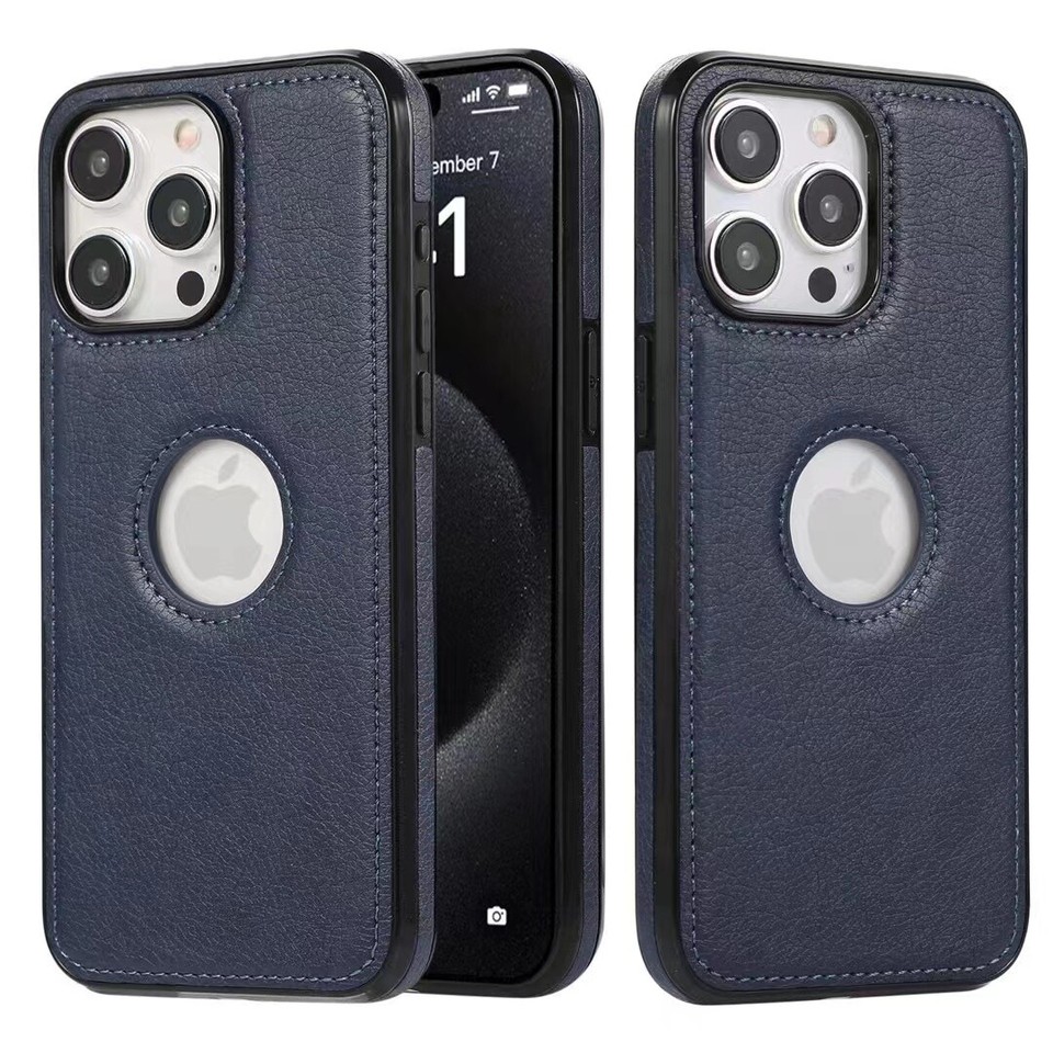 For iPhone 16 15 Pro Max 14 Plus 13 12 11 Shockproof Leather Phone Case ...