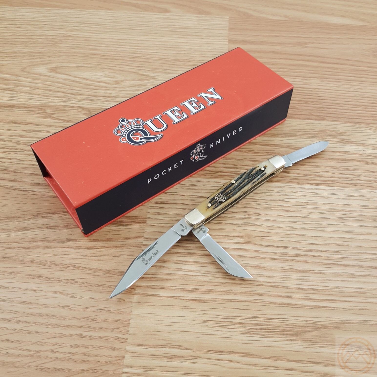 Queen Stockman Winterbottom Bone Pocket Knife - QN26WB for sale online ...